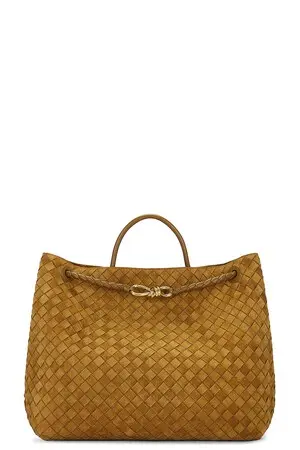 Bottega Veneta Bottega Veneta Large Andiamo Bag In Tan Acorn