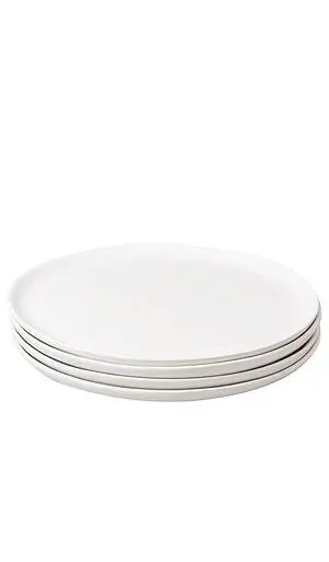 FABLE The Dinner Plates Set Of 4 In White - Speckled White