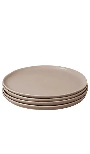 FABLE The Dinner Plates Set Of 4 In Taupe - Desert Taupe