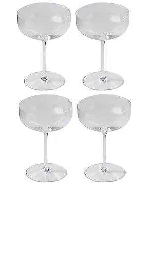 FABLE The Coupe Glasses Set Of 4 In Neutral - N,a