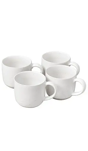 FABLE The Mugs Set Of 4 In White - Speckled White