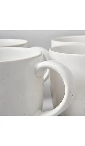 FABLE The Mugs Set Of 4 In White - Speckled White