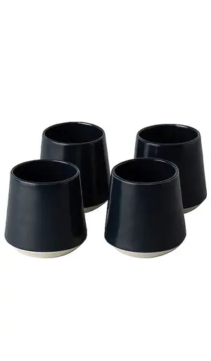 FABLE The Cups Set Of 4 In Navy - Midnight Blue