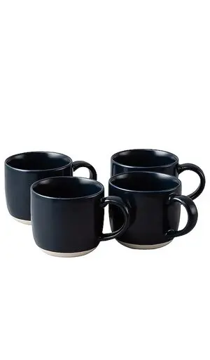 FABLE The Mugs Set Of 4 In Navy - Midnight Blue