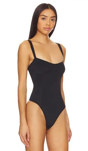 Good American Sculpting Tank Bodysuit - Black001