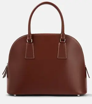 THE ROW Nina Small Leather Tote Bag - Brown