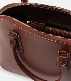 THE ROW Nina Small Leather Tote Bag - Brown
