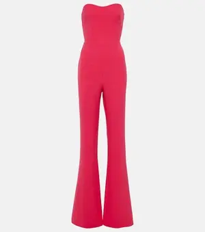 Safiyaa Immie Strapless Jumpsuit - Red