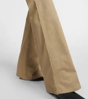 NILI LOTAN Quentin High-rise Flared Pants - Beige