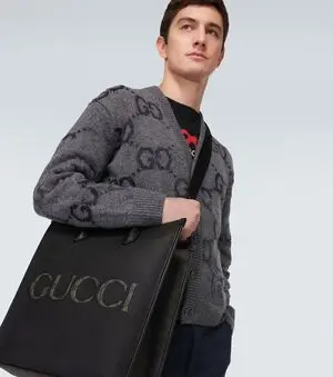 Gucci Medium Leather Tote Bag