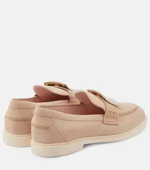 ROGER VIVIER Summer Suede Loafers - Neutrals