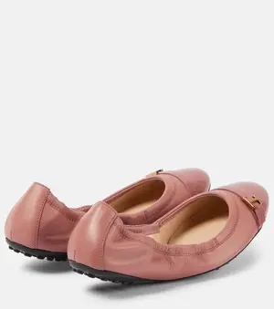 TOD'S Dee Leather Ballerinas