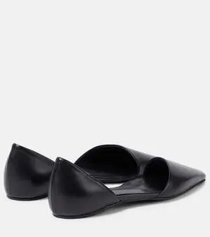 TOTEME The Asymmetric D'orsay Leather Flats