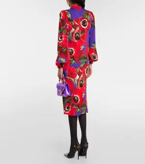 Dolce & Gabbana Tie-neck Floral Blouse