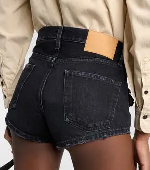 Alanui Embroidered Denim Shorts