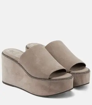 Brunello Cucinelli Mid Calf Mules Clogs For Women