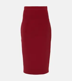 Safiyaa Hokoku Pencil Skirt - Red