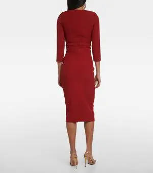 Safiyaa Hokoku Pencil Skirt - Red