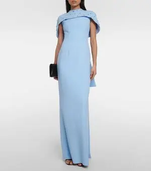Safiyaa Embellished Cape Gown