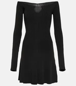 Jacquemus La Mini Robe Pralu Knit Dress - Black