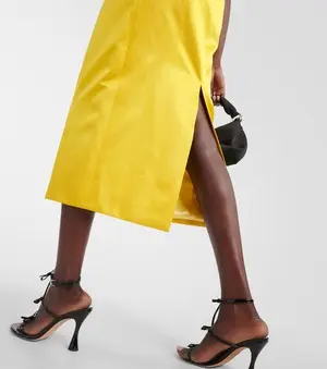 MISS SOHEE Iris Embellished Velvet Midi Dress