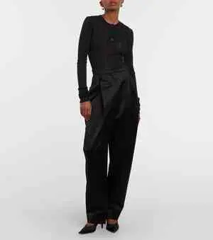 Khaite Janelle Cotton-blend Jersey Bodysuit - Black