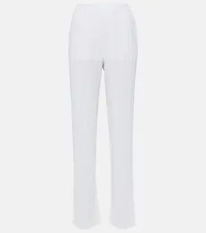 Stella McCartney Pleated Knit Pants - White