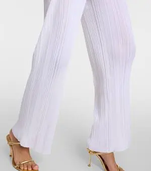 Stella McCartney Pleated Knit Pants - White