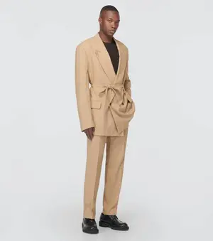 Dries Van Noten Bishop Bis Belted Blazer