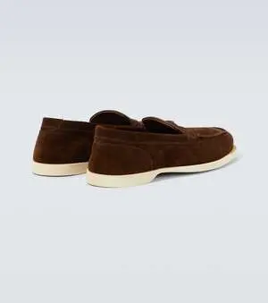 John Lobb Pace Suede Loafers - Brown