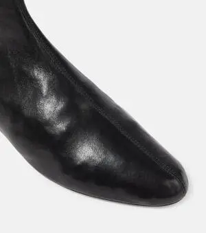 Khaite Apollo Leather Ankle Boots