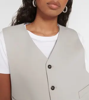 MAISON MARGIELA Oversized Wool-blend Vest