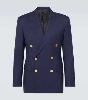 Ralph Lauren Purple Label Gregory Double-breasted Wool Blazer