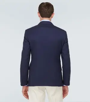 Ralph Lauren Purple Label Gregory Double-breasted Wool Blazer