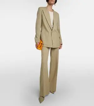 Victoria Beckham Single-breasted Wool-blend Blazer