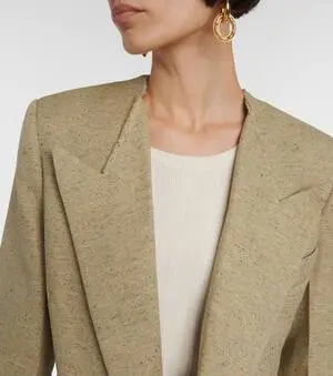 Victoria Beckham Single-breasted Wool-blend Blazer
