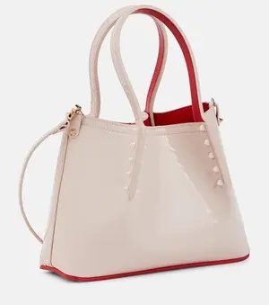 CHRISTIAN LOUBOUTIN Cabarock Mini Leather Tote Bag - Brown