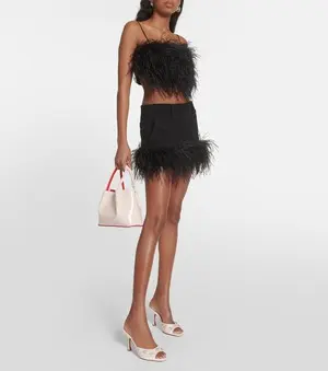 CHRISTIAN LOUBOUTIN Cabarock Mini Leather Tote Bag - Brown