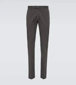 SLOWEAR Incotex Cotton-blend Slim Pants - Grey
