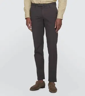 SLOWEAR Incotex Cotton-blend Slim Pants - Grey