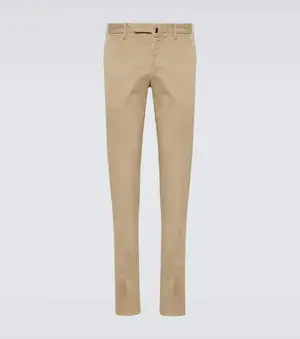 SLOWEAR Slim Fit Cotton-blend Pants - Beige