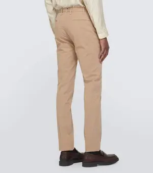SLOWEAR Slim Fit Cotton-blend Pants - Beige