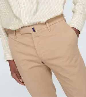 SLOWEAR Slim Fit Cotton-blend Pants - Beige