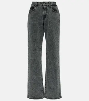 7 For All Mankind Low-rise Straight-leg Jeans