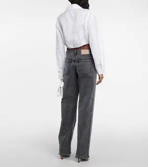 7 For All Mankind Low-rise Straight-leg Jeans