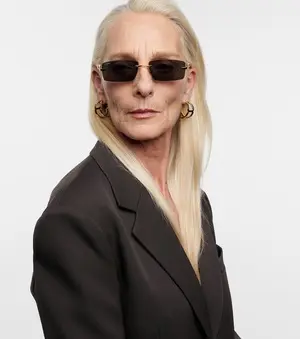 Cartier Panthère De Rectangular Sunglasses - Blue