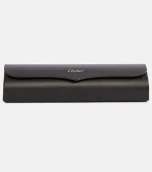 Cartier Panthère De Rectangular Sunglasses - Blue