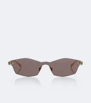 Cartier Panthère De Rectangular Sunglasses - Gold