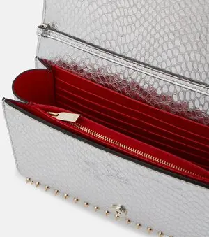CHRISTIAN LOUBOUTIN Paloma Clutch - Silver