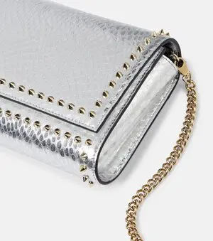 CHRISTIAN LOUBOUTIN Paloma Clutch - Silver